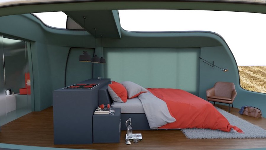 Glamping kapsula, ki jo je navdihnil Mini Cooper