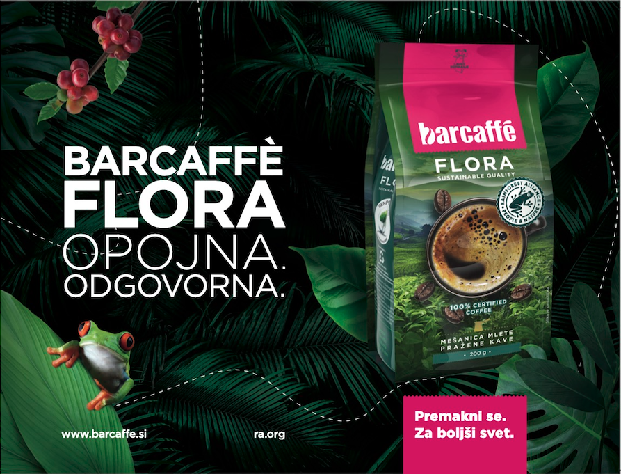 Kava Barcaffè Flora ni dobra samo po okusu, temveč tudi po svoji naravi