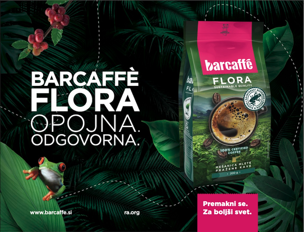 Kava Barcaffè Flora ni dobra samo po okusu, temveč tudi po svoji naravi ...